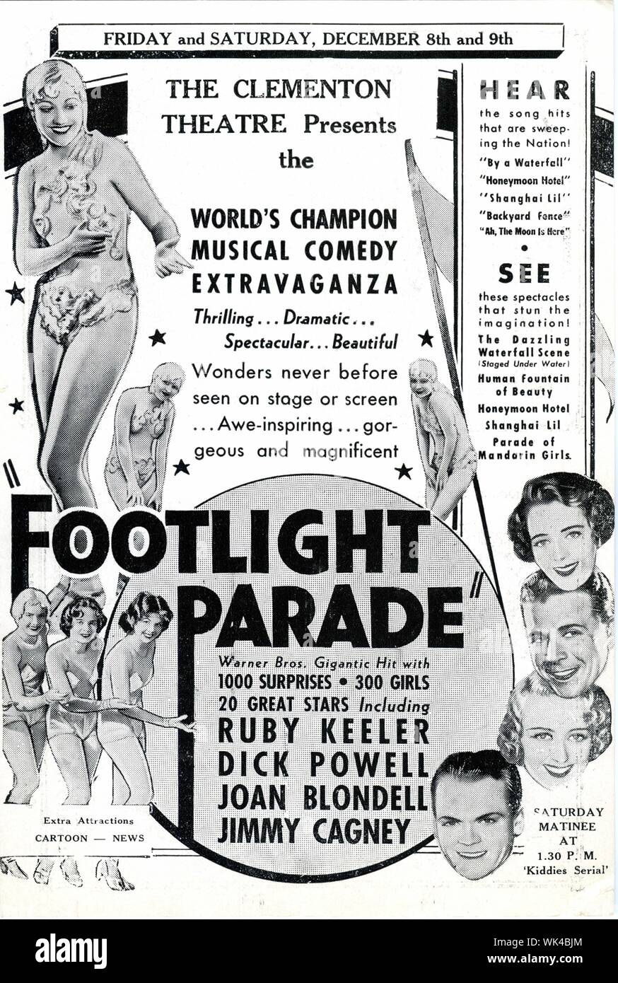 JAMES CAGNEY RUBY KEELER JOAN BLONDELL and DICK POWELL in FOOTLIGHT ...