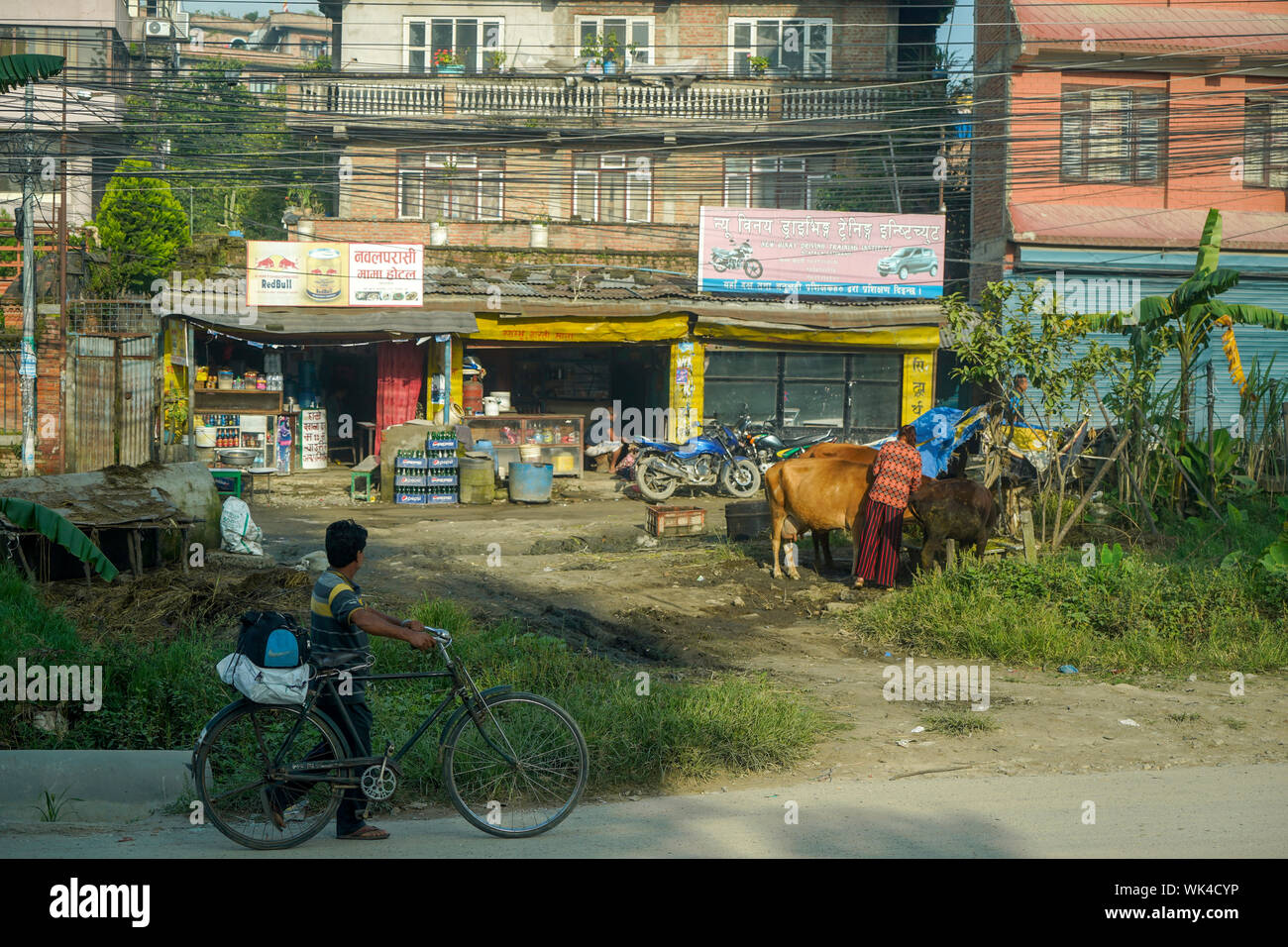 Countryside and rural towns Nepal Stock Photo - Alamy
