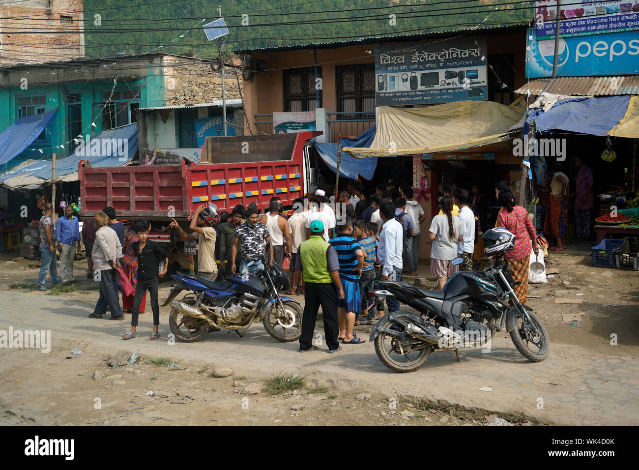 Countryside and rural towns Nepal Stock Photo - Alamy