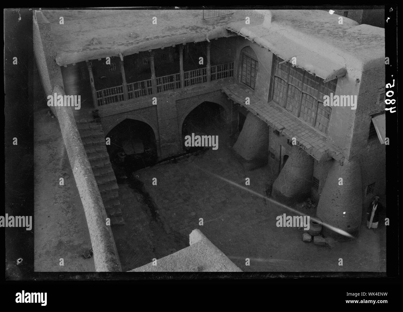 Courtyard photograph Black and White Stock Photos & Images - Alamy