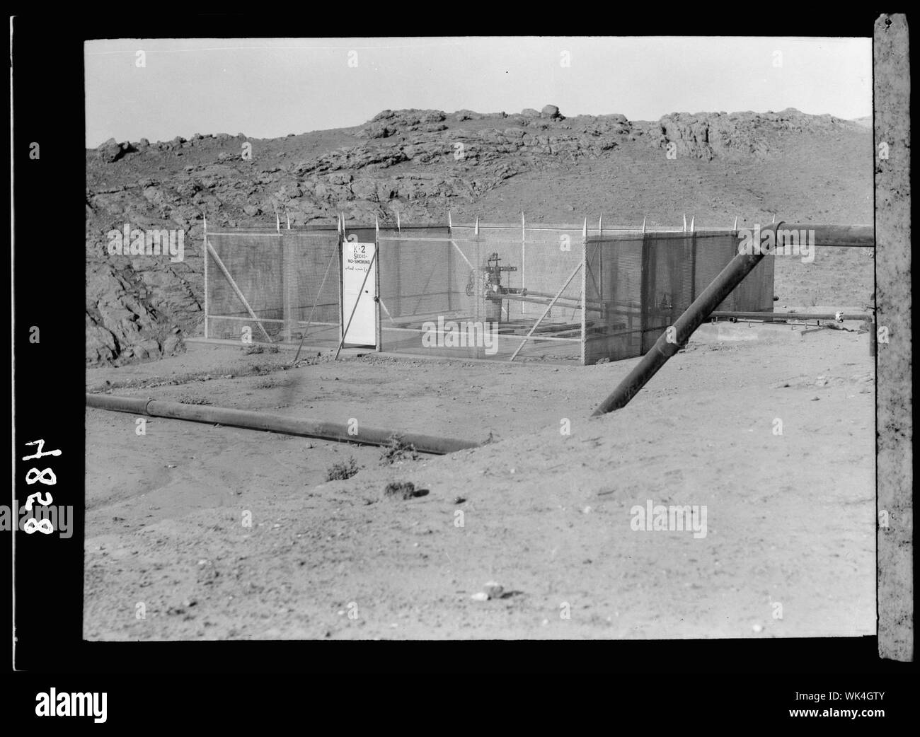 Iraq. Oil wells and camp of the Iraq Petroleum Company. (5 miles S. of ...