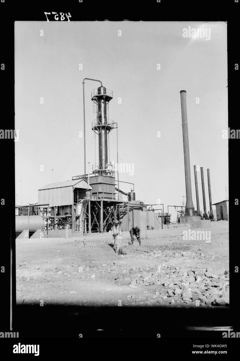 Iraq. Oil wells and camp of the Iraq Petroleum Company. (5 miles S. of ...