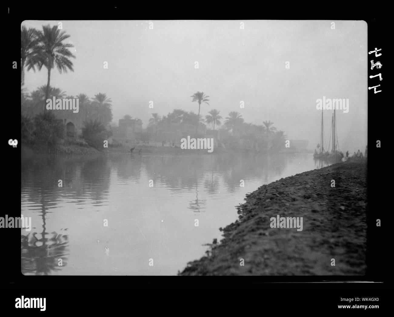 Iraq. River scenes on the Euphrates taken at Hilla. By the rivers of ...