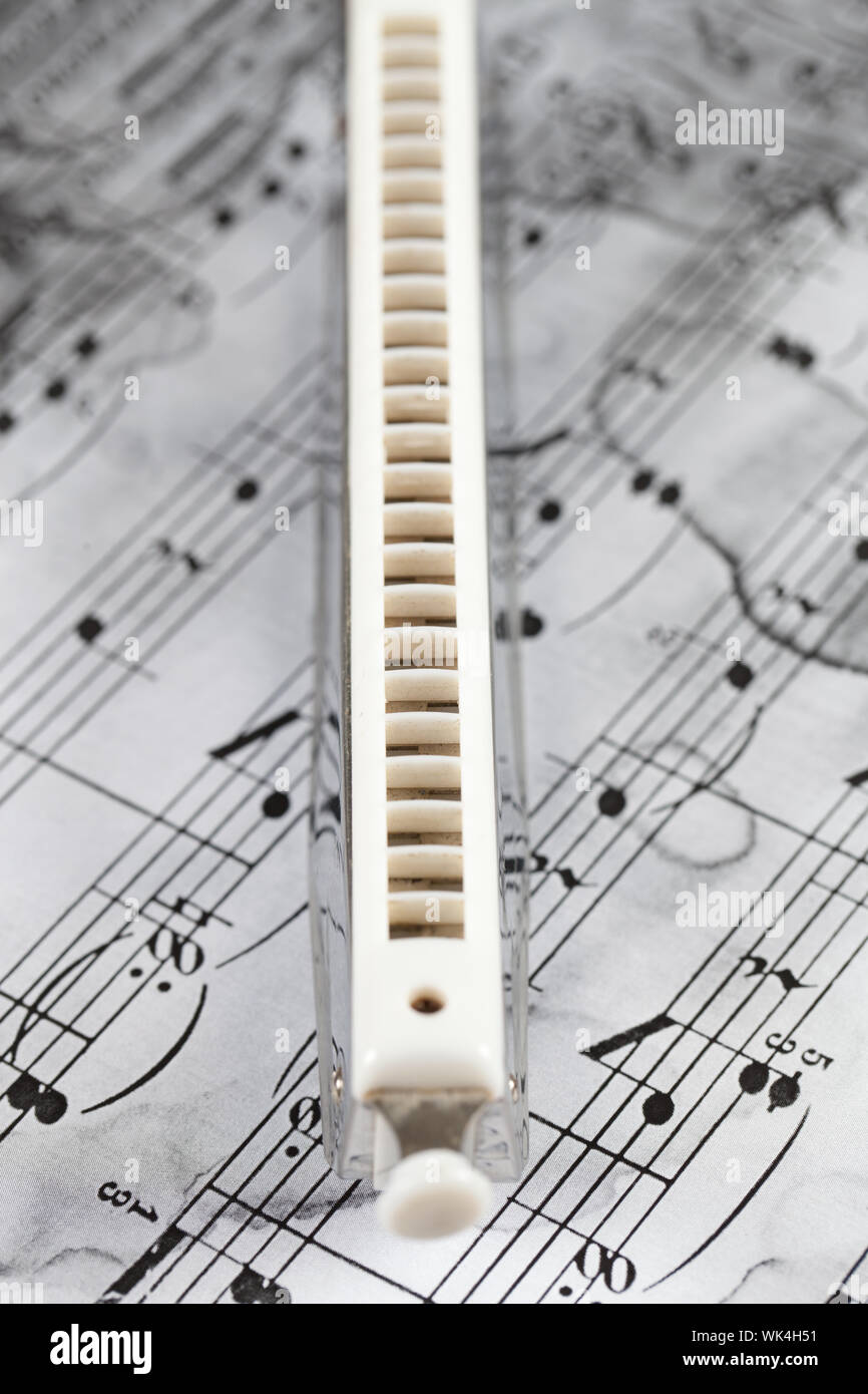 Harmonica note sheet hi-res stock photography and images - Alamy