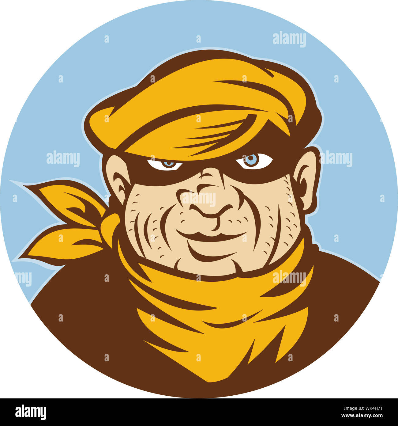 illustration of a Burglar thief or mugger looking at you set inside a ...