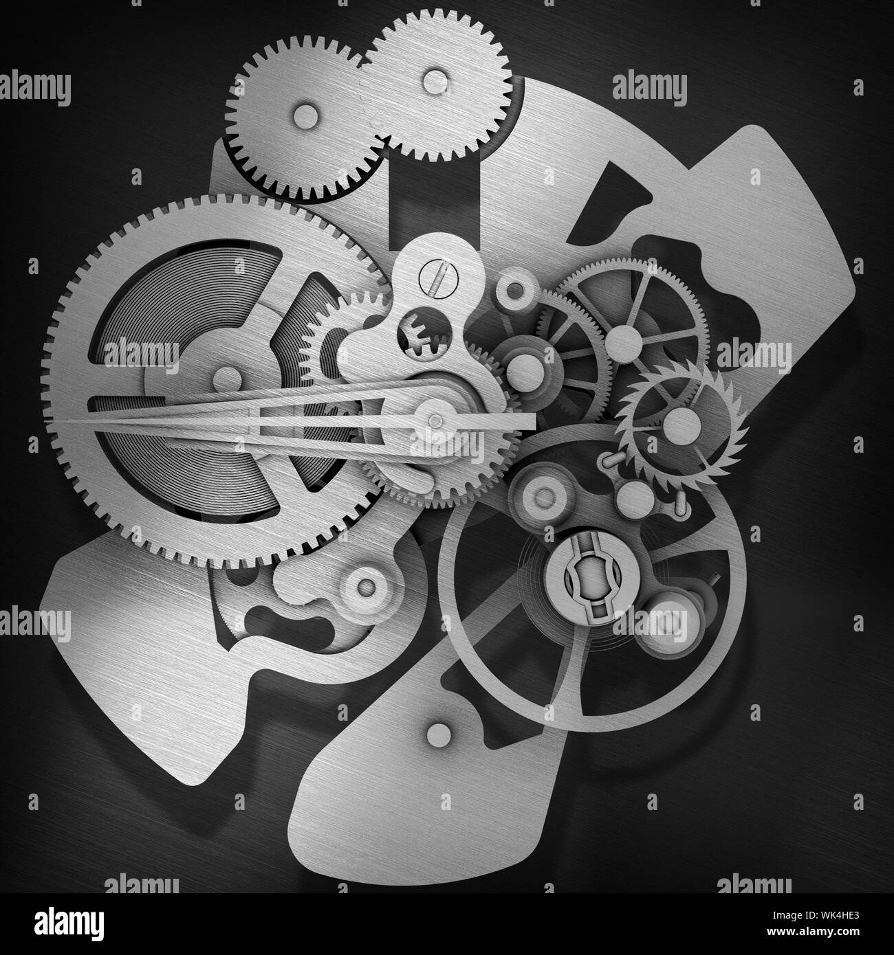 Stylized cog Black and White Stock Photos & Images - Alamy