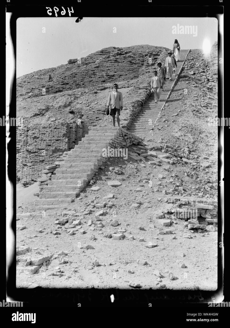 Iraq. Ur. (So called of the Chaldees). Descent from the ziggurat. A ...