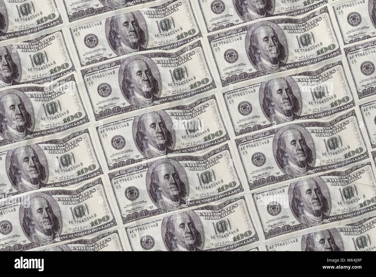 Digitally generated sheet of hundred dollar bills Stock Photo - Alamy