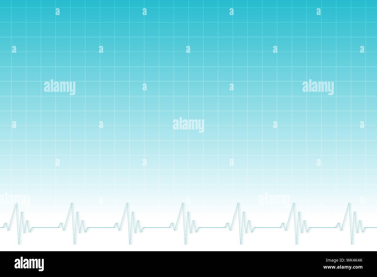 Digitally generated ecg line on blue grid Stock Photo - Alamy