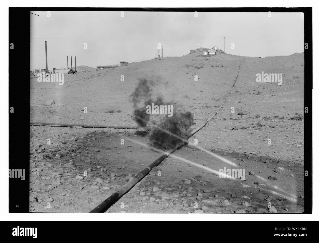 Fire on fuel tank Cut Out Stock Images & Pictures - Alamy