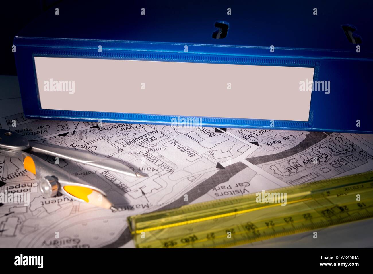 Map ruler pencil and compass hi-res stock photography and images - Alamy