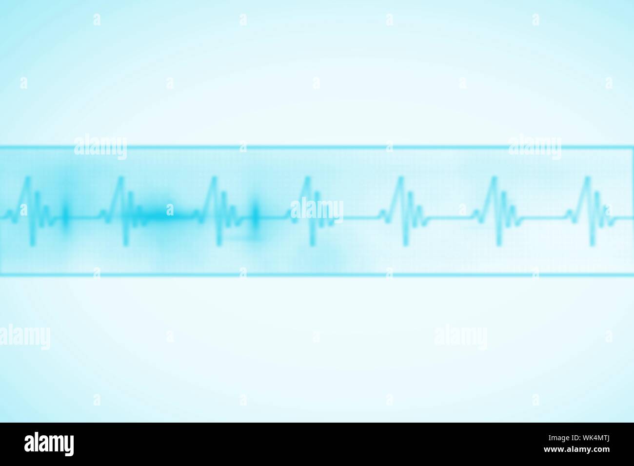 Digitally generated medical background with blue ecg line Stock Photo ...