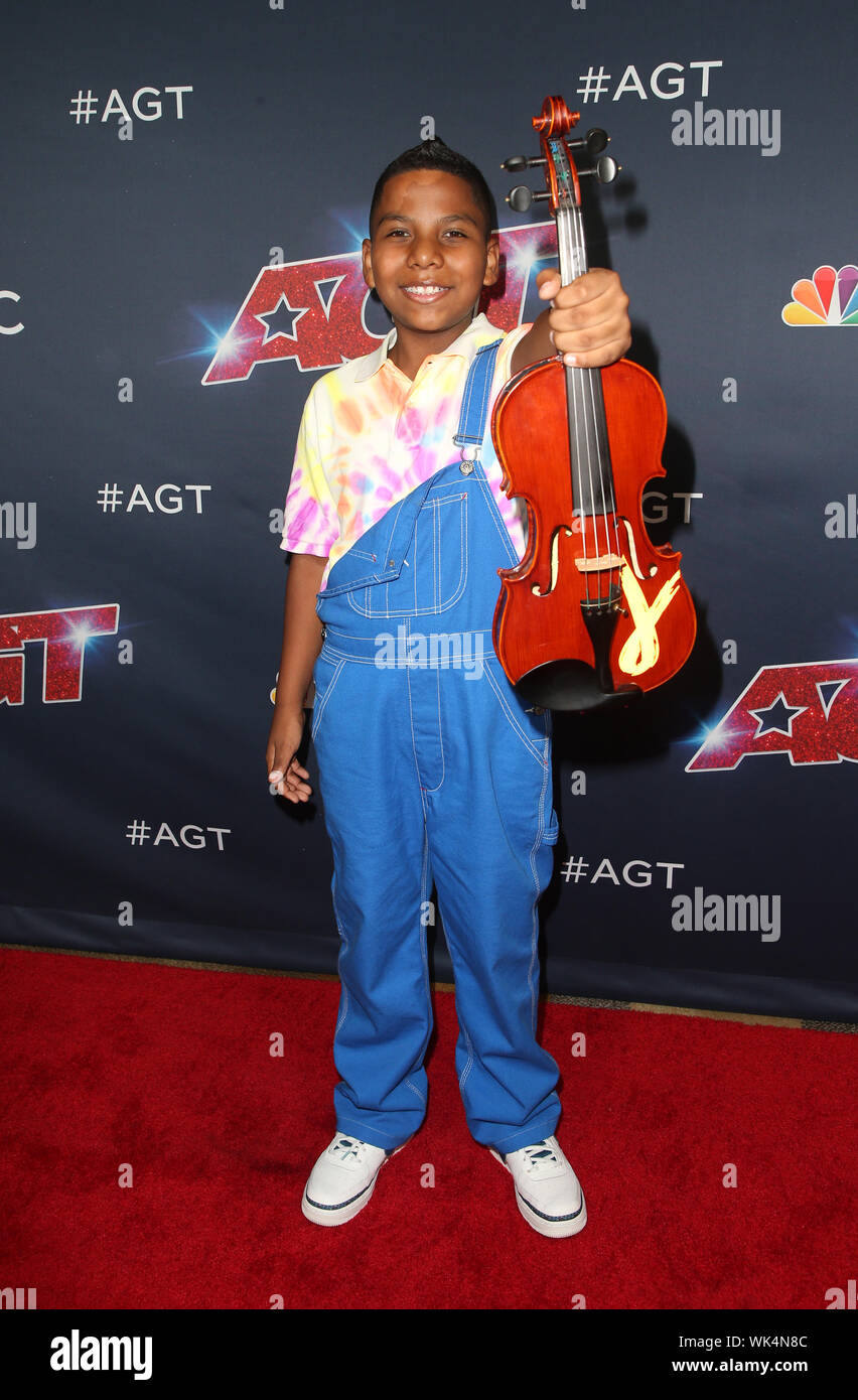 Hollywood, Ca. 3rd Sep, 2019. Tyler Butler-Figueroa, at "America's Got ...