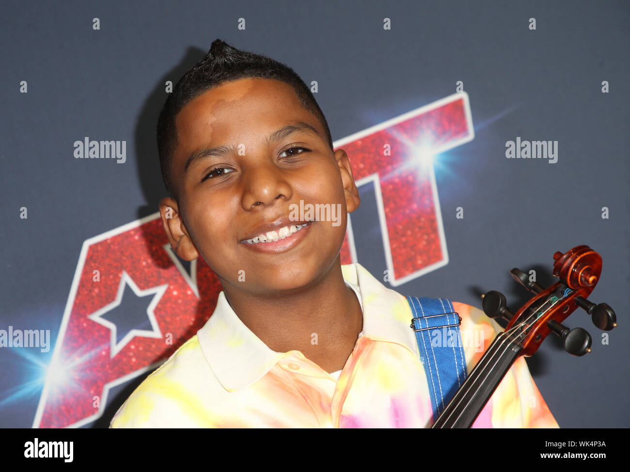 Hollywood, Ca. 3rd Sep, 2019. Tyler Butler-Figueroa, at "America's Got ...