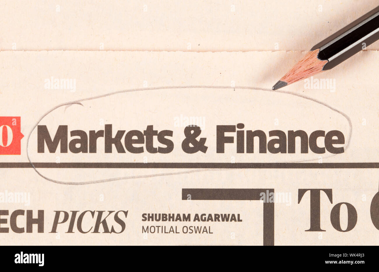 Stock market page in newspaper hi-res stock photography and images - Alamy