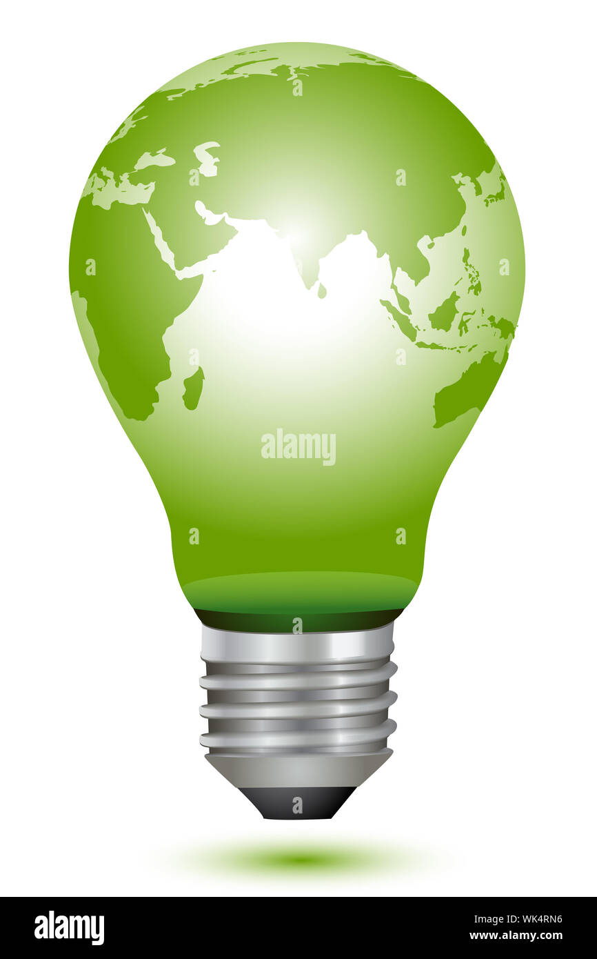 World bulb isolated on Cut Out Stock Images & Pictures - Alamy