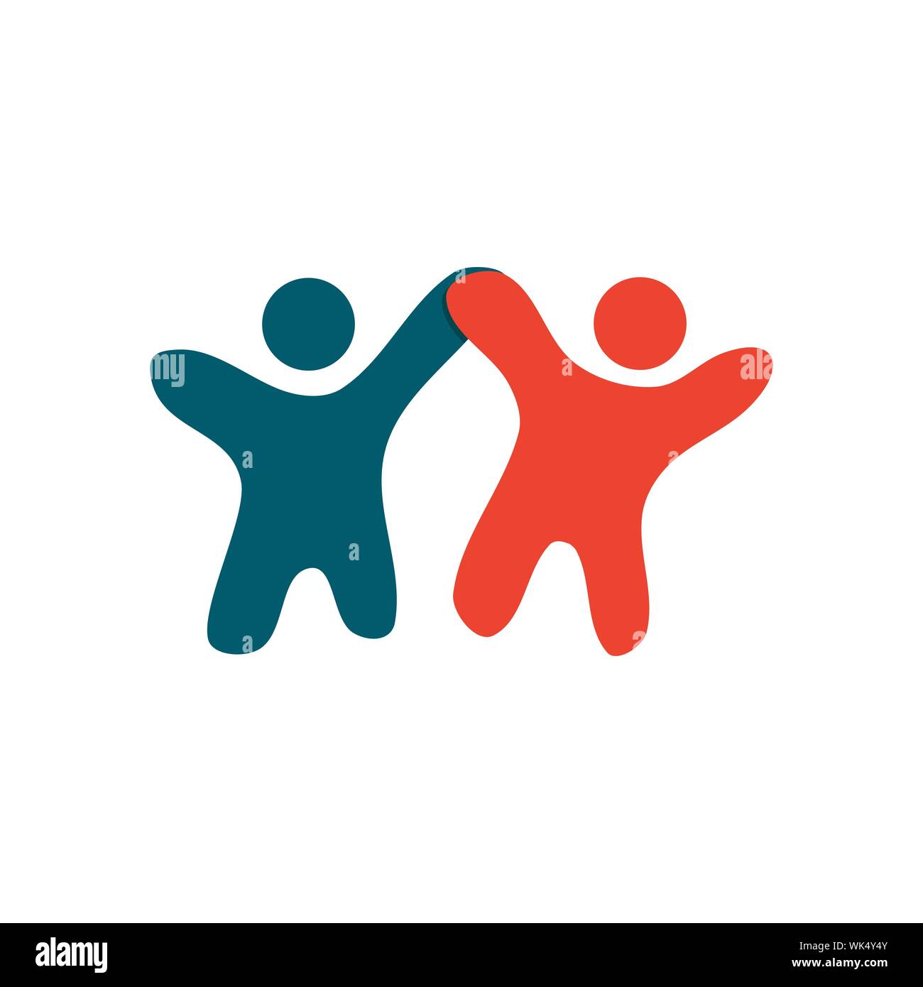 Commitment Teamwork Together Business Logo Illustration Vector Stock ...