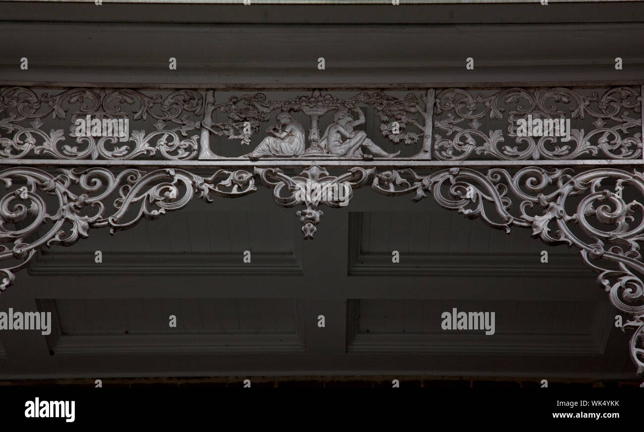 Iron work detail, Richards DAR Museum House, Mobile, Alabama Stock ...