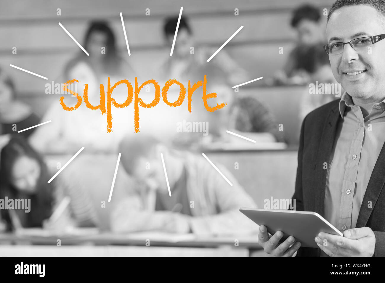 University lecturer support female hi-res stock photography and images ...