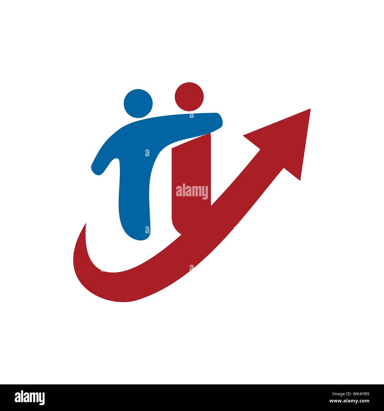 Commitment Teamwork Together Business Logo Illustration Vector Stock ...