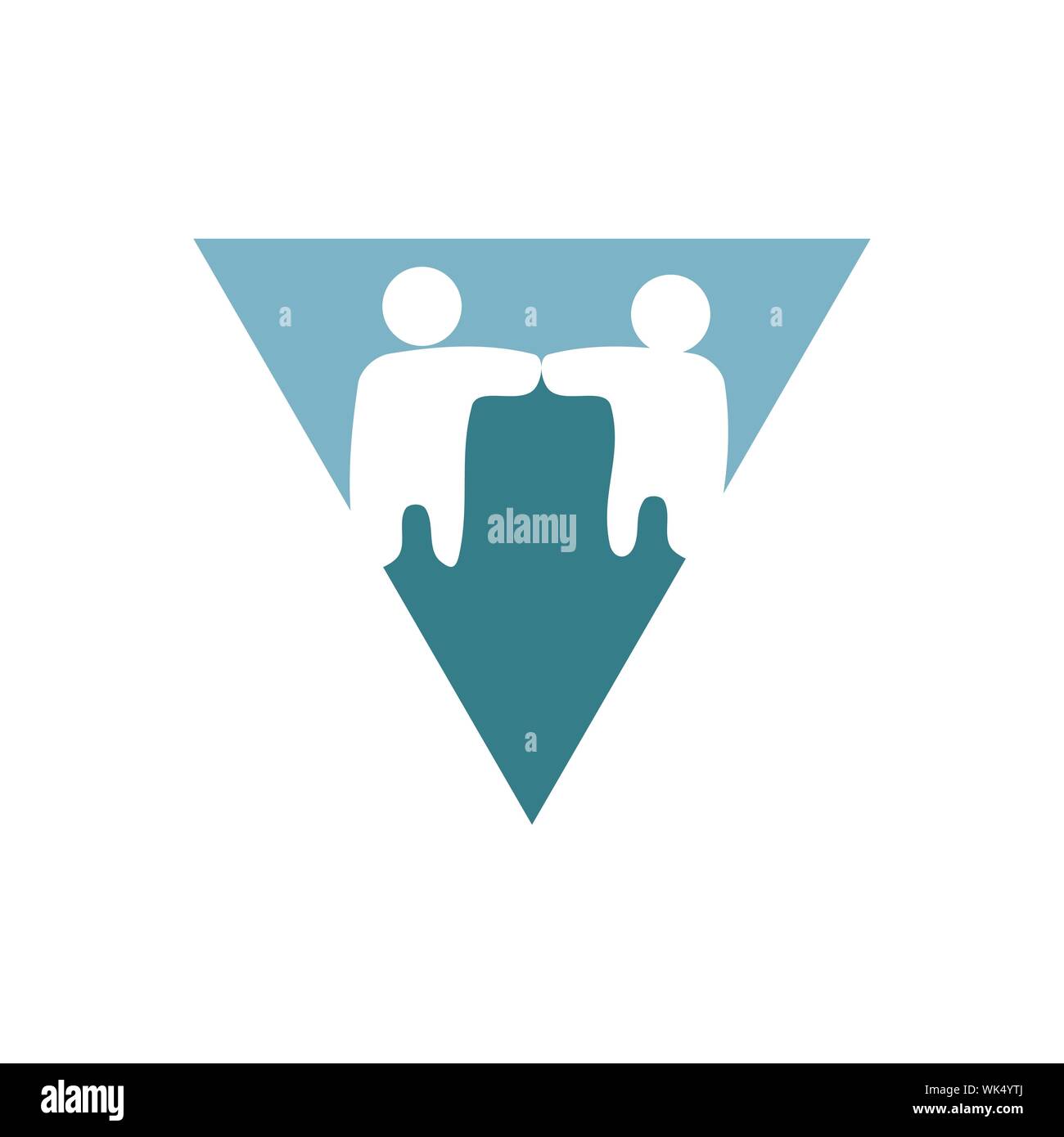 Commitment Teamwork Together Business Logo Illustration Vector Stock ...