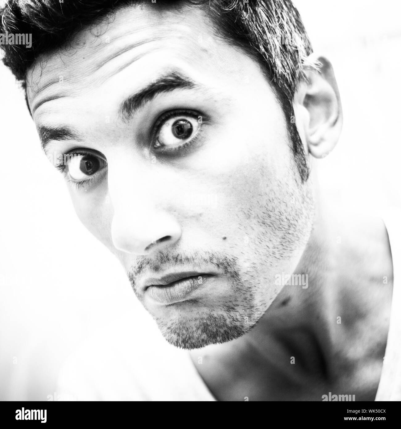 Headshot Eyebrows Raised Adult High Resolution Stock Photography and ...