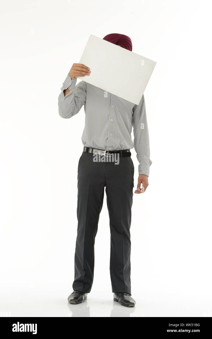 Placard obscured face hi-res stock photography and images - Alamy