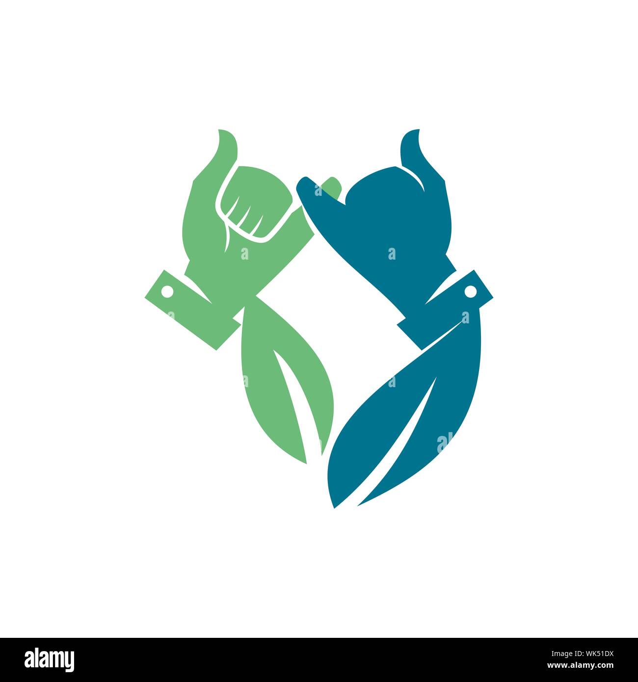 Commitment Teamwork Together Business Logo Illustration Vector Stock ...