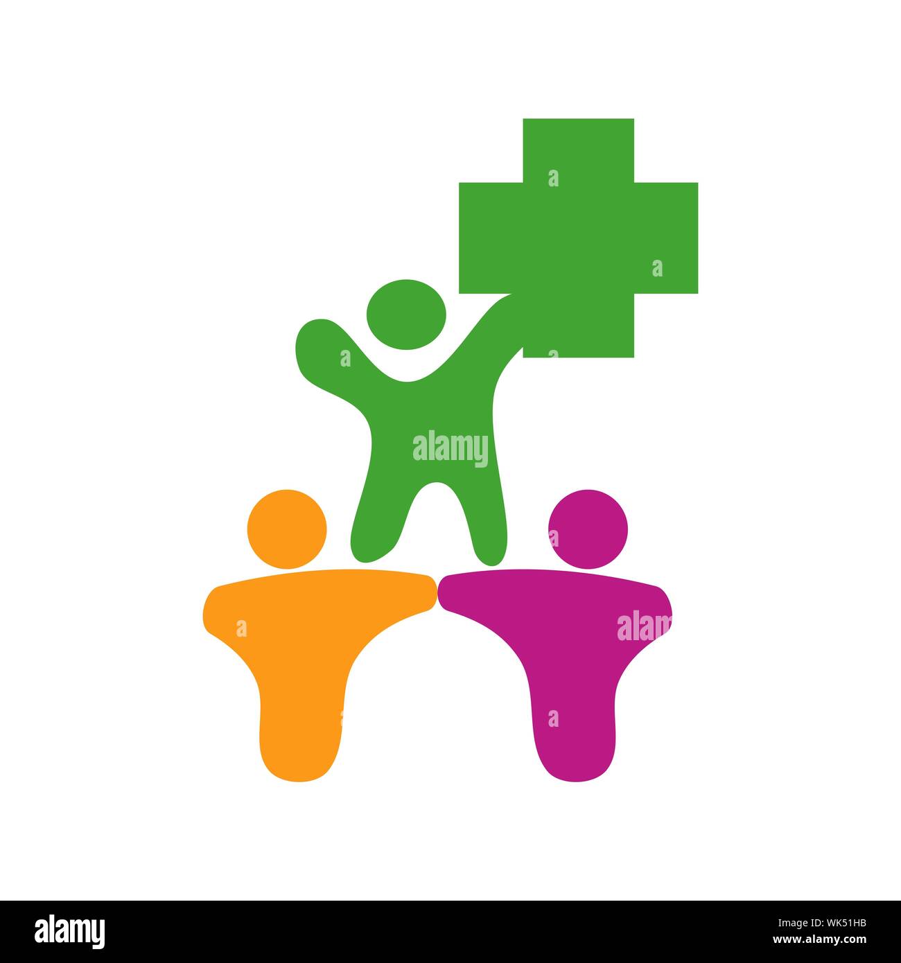Commitment Teamwork Together Business Logo Illustration Vector Stock Vector Image And Art Alamy