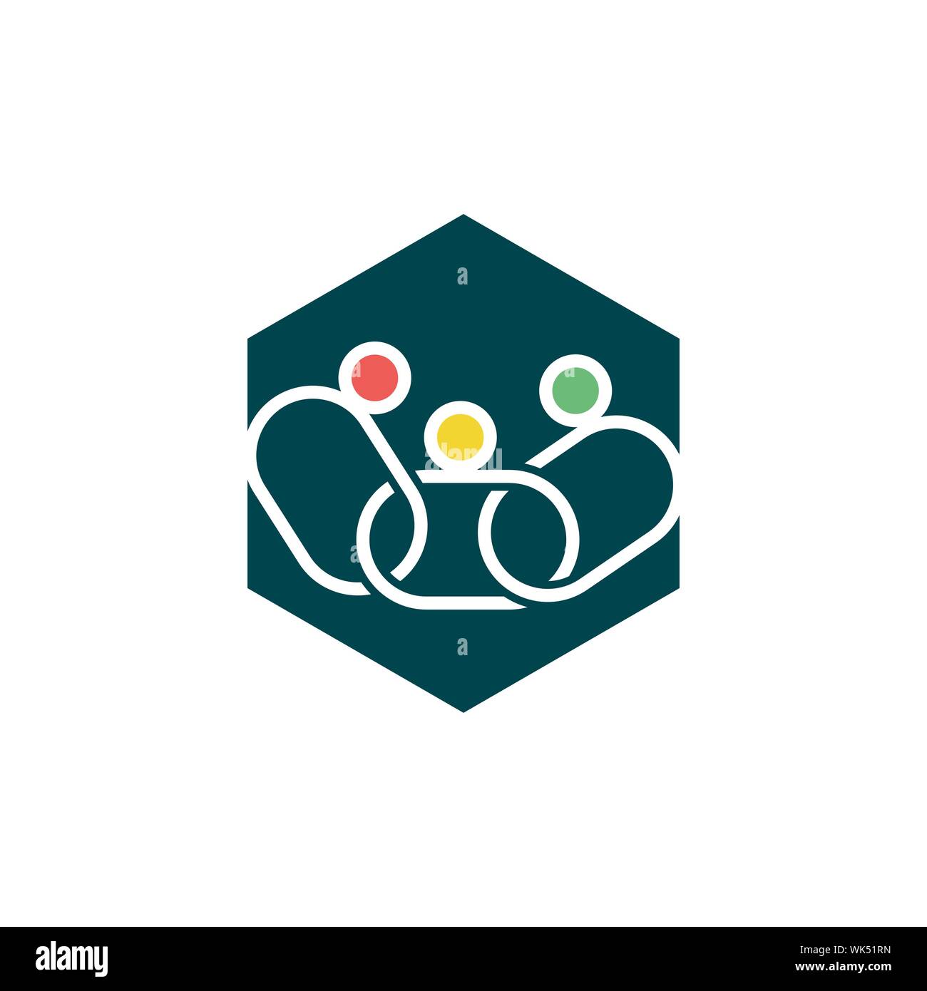 Commitment Teamwork Together Business Logo Illustration Vector Stock ...