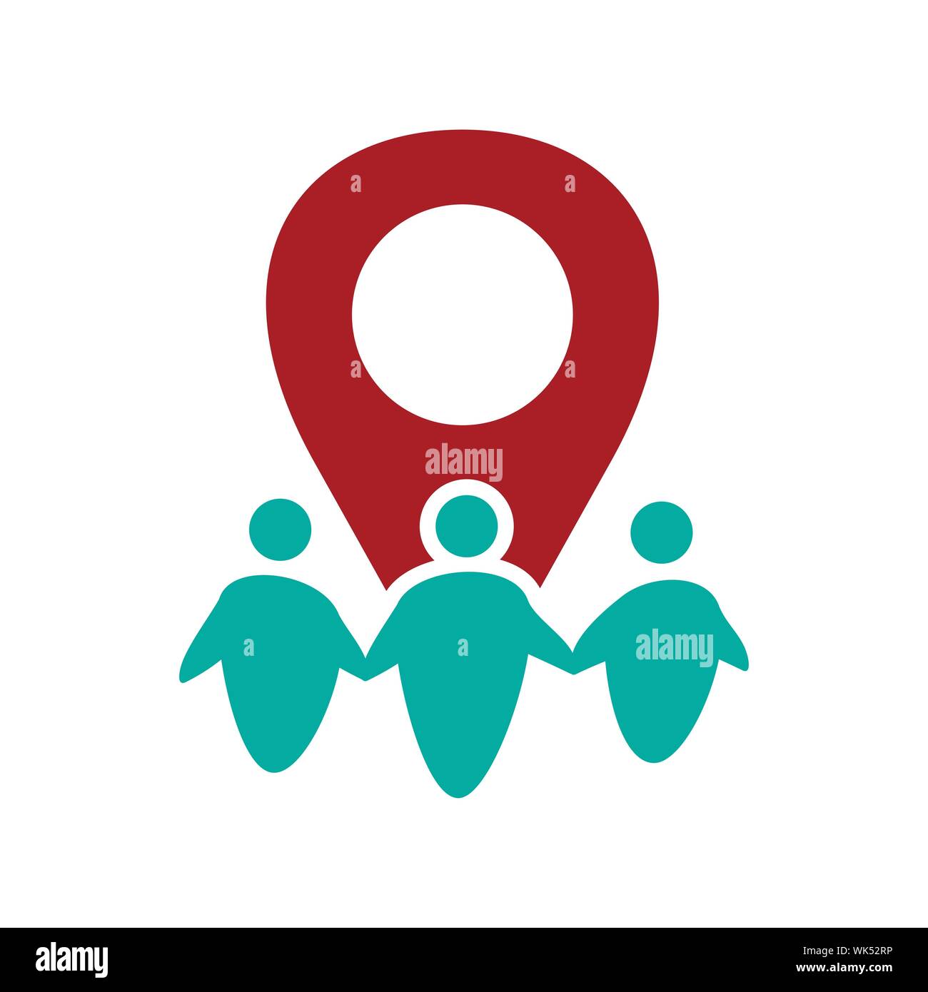 Commitment Teamwork Together Business Logo Illustration Vector Stock ...