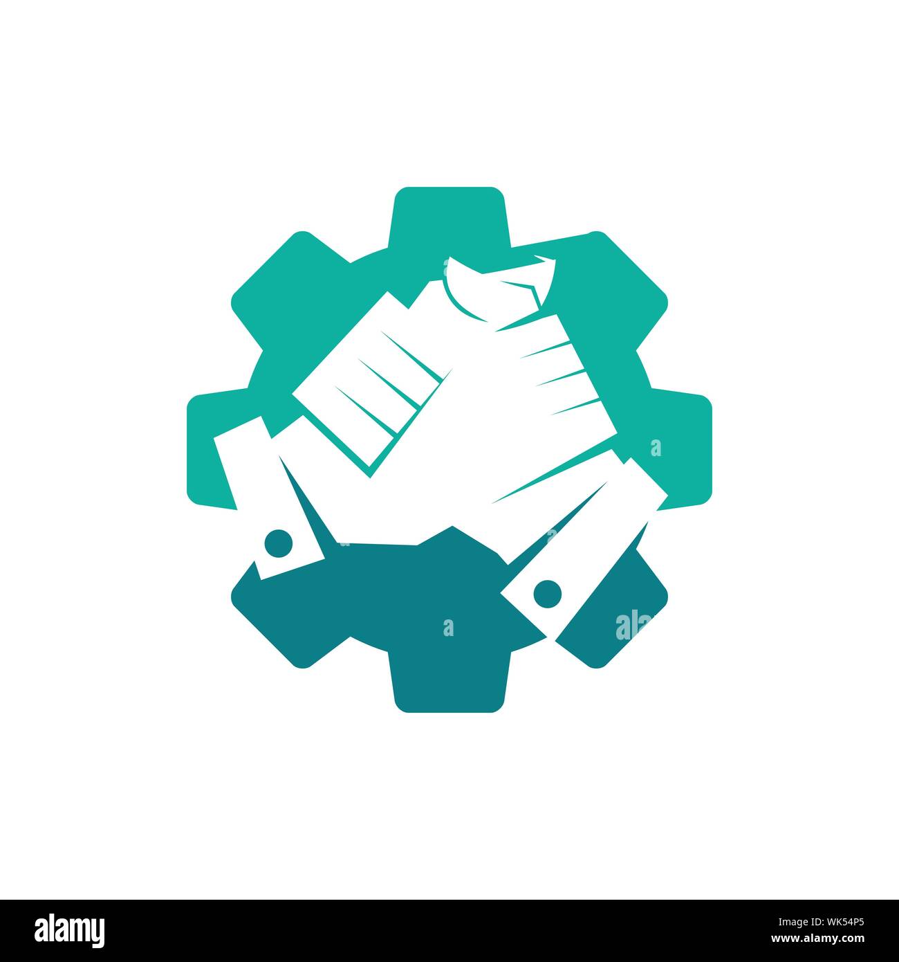 Commitment Teamwork Together Business Logo Illustration Vector Stock Vector Image & Art - Alamy