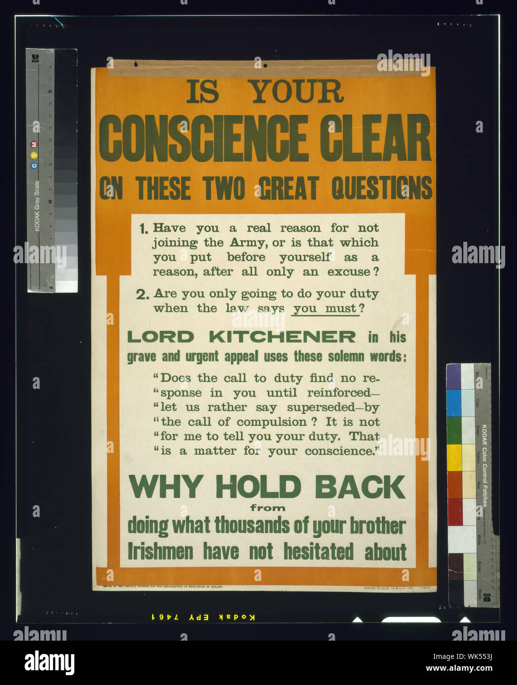 Is your conscience clear on these two great questions Stock Photo - Alamy