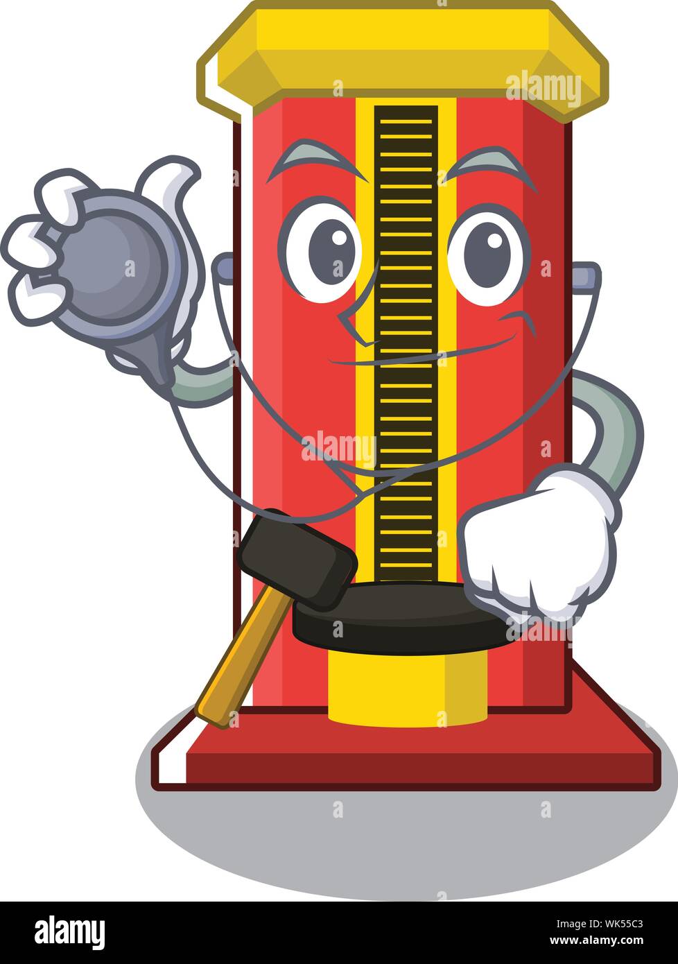 Doctor hammer cartoon shaped character game machine Stock Vector Image ...