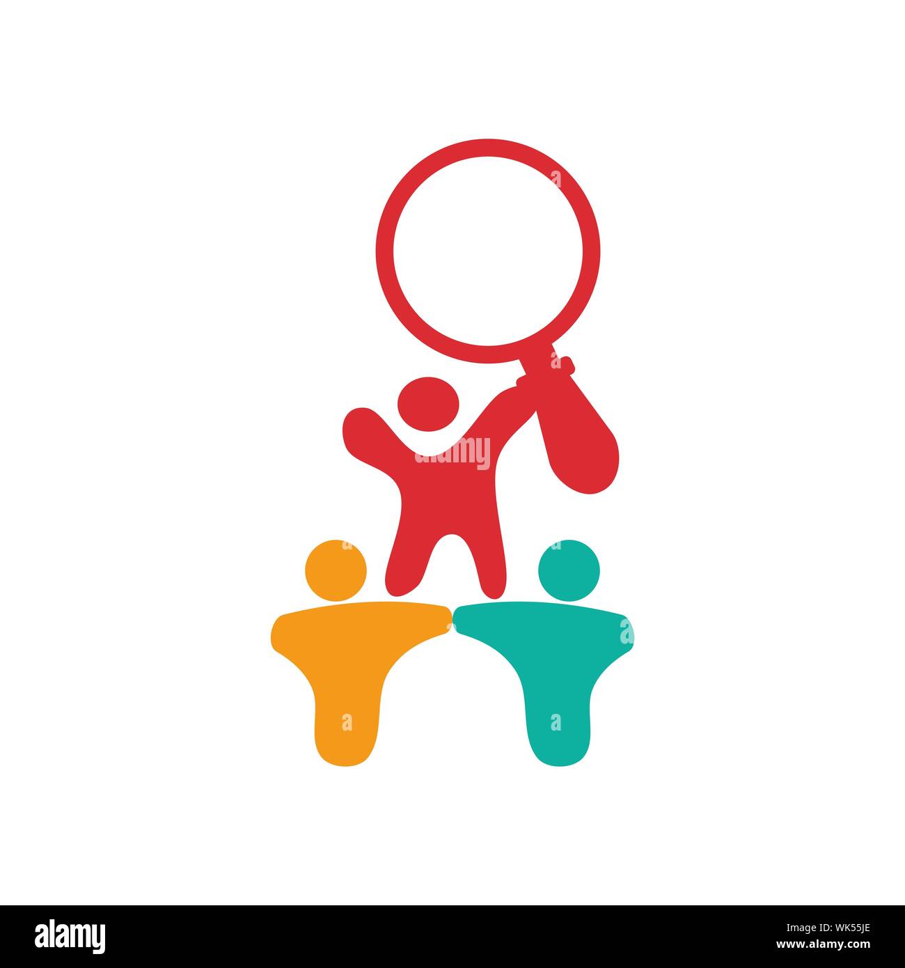 Commitment Teamwork Together Business Logo Illustration Vector Stock ...