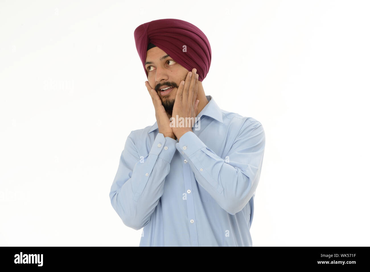 Man hand on cheek hi-res stock photography and images - Alamy