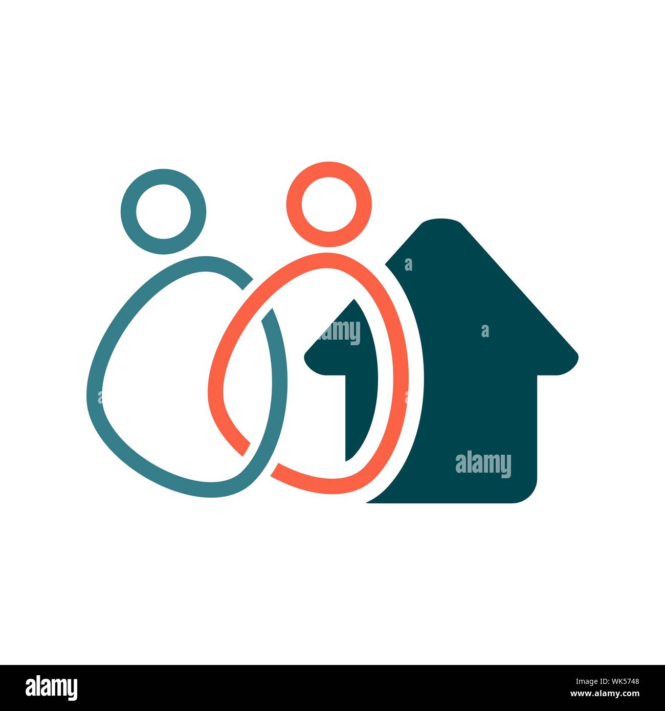 Commitment Teamwork Together Business Logo Illustration Vector Stock ...