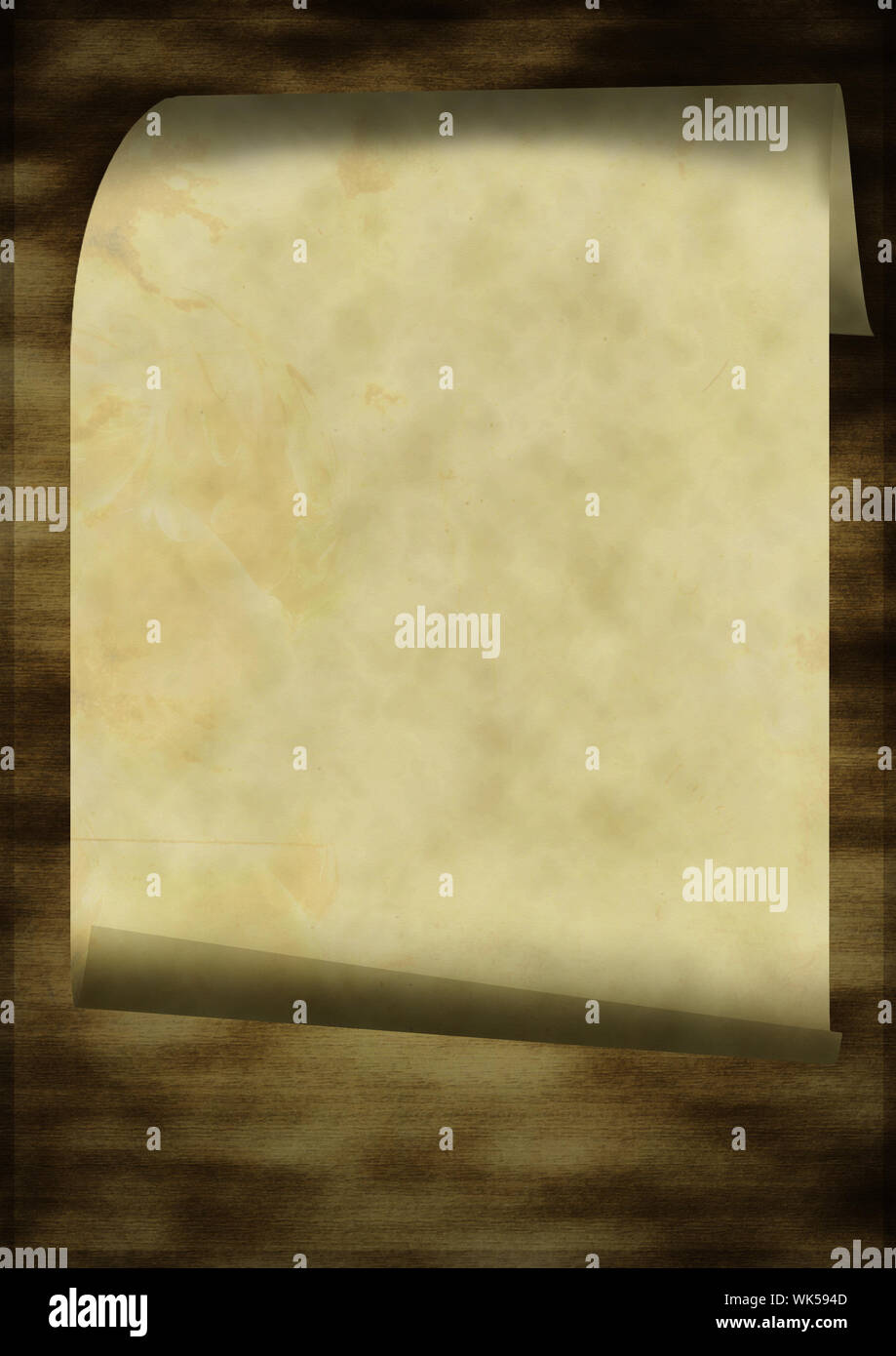 Grunge old paper scroll texture, background Stock Photo - Alamy
