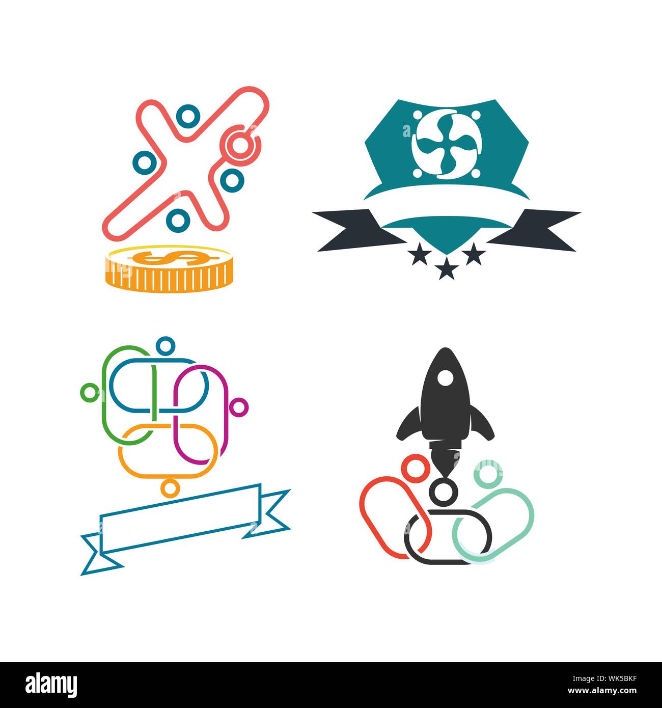 Commitment Teamwork Together Business Logo Illustration Vector Stock ...