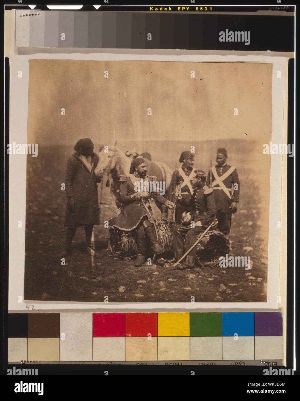 Ismail Pacha & Mr. Thompson of the Commissariat Stock Photo - Alamy