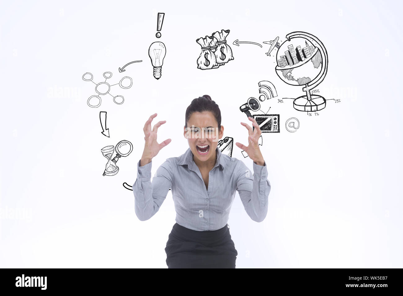 Woman Question Mark Money High Resolution Stock Photography and Images ...