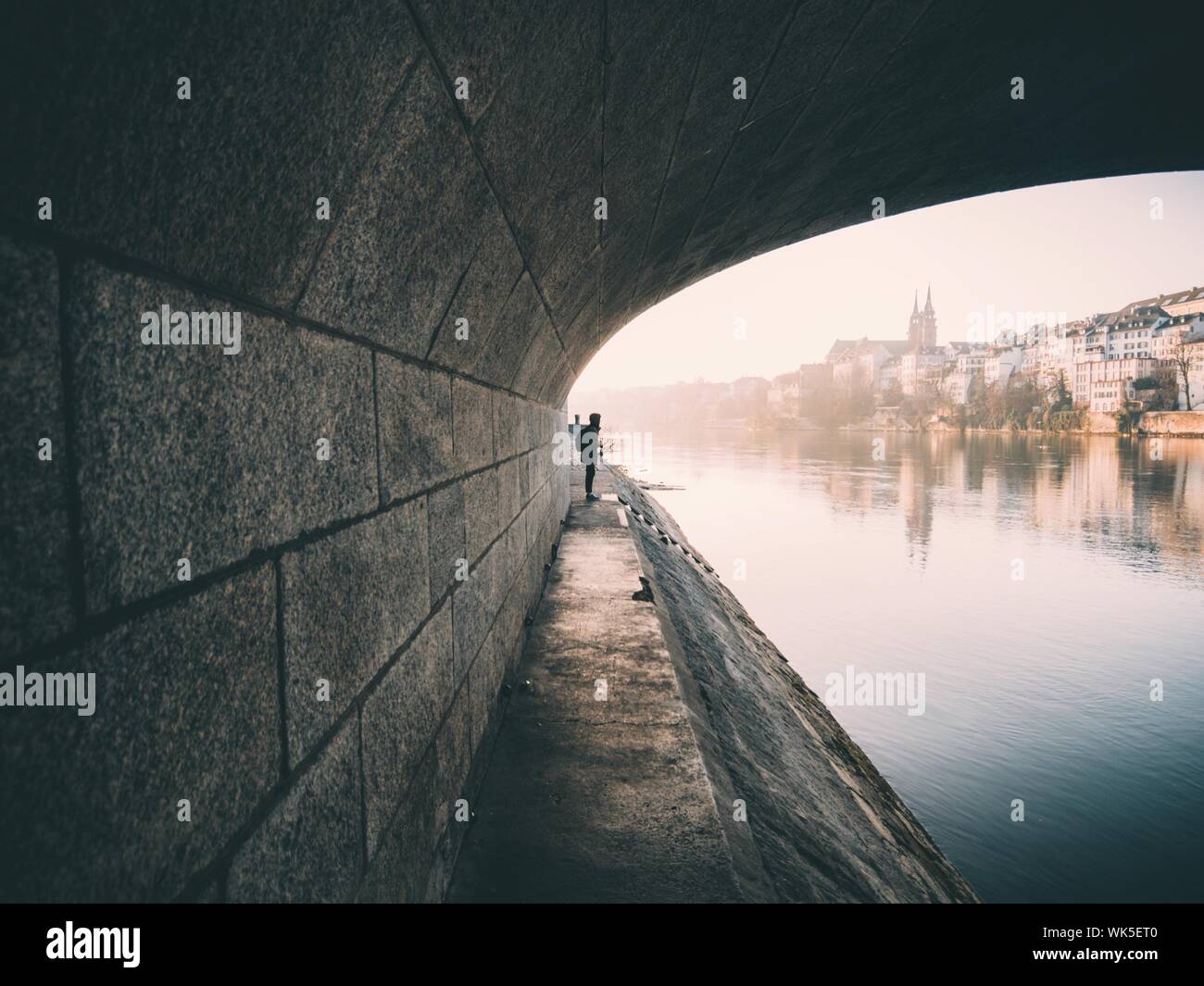 Man bridge water hi-res stock photography and images - Alamy