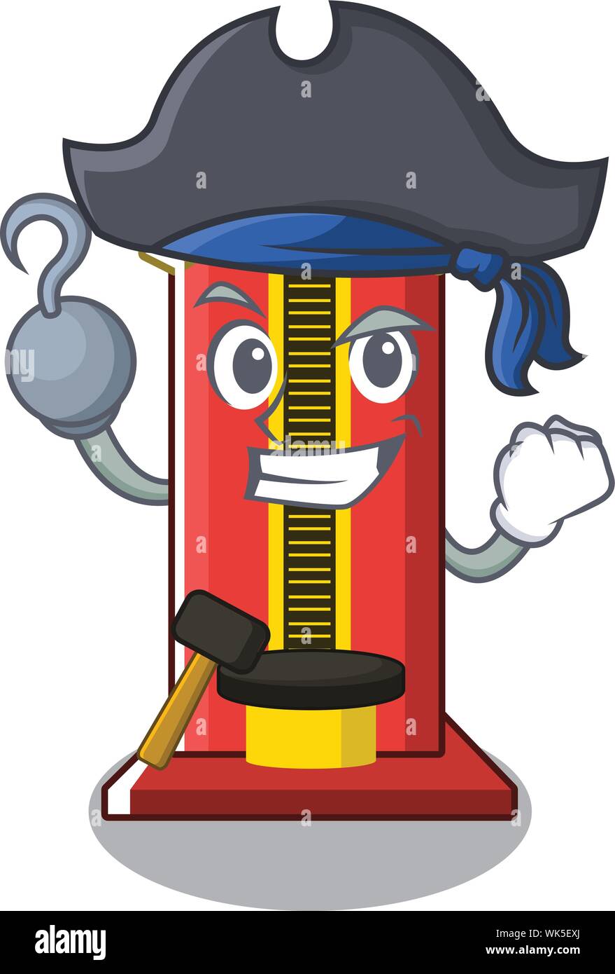 Pirate hammer cartoon shaped character game machine Stock Vector Image ...
