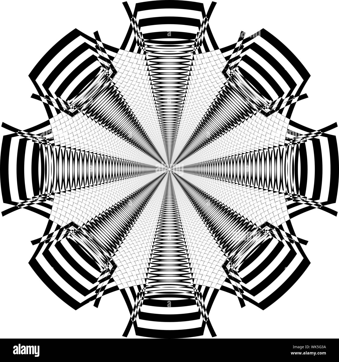 Abstract Tunel Net Illusion Element Positive Space Repeating Multiple ...