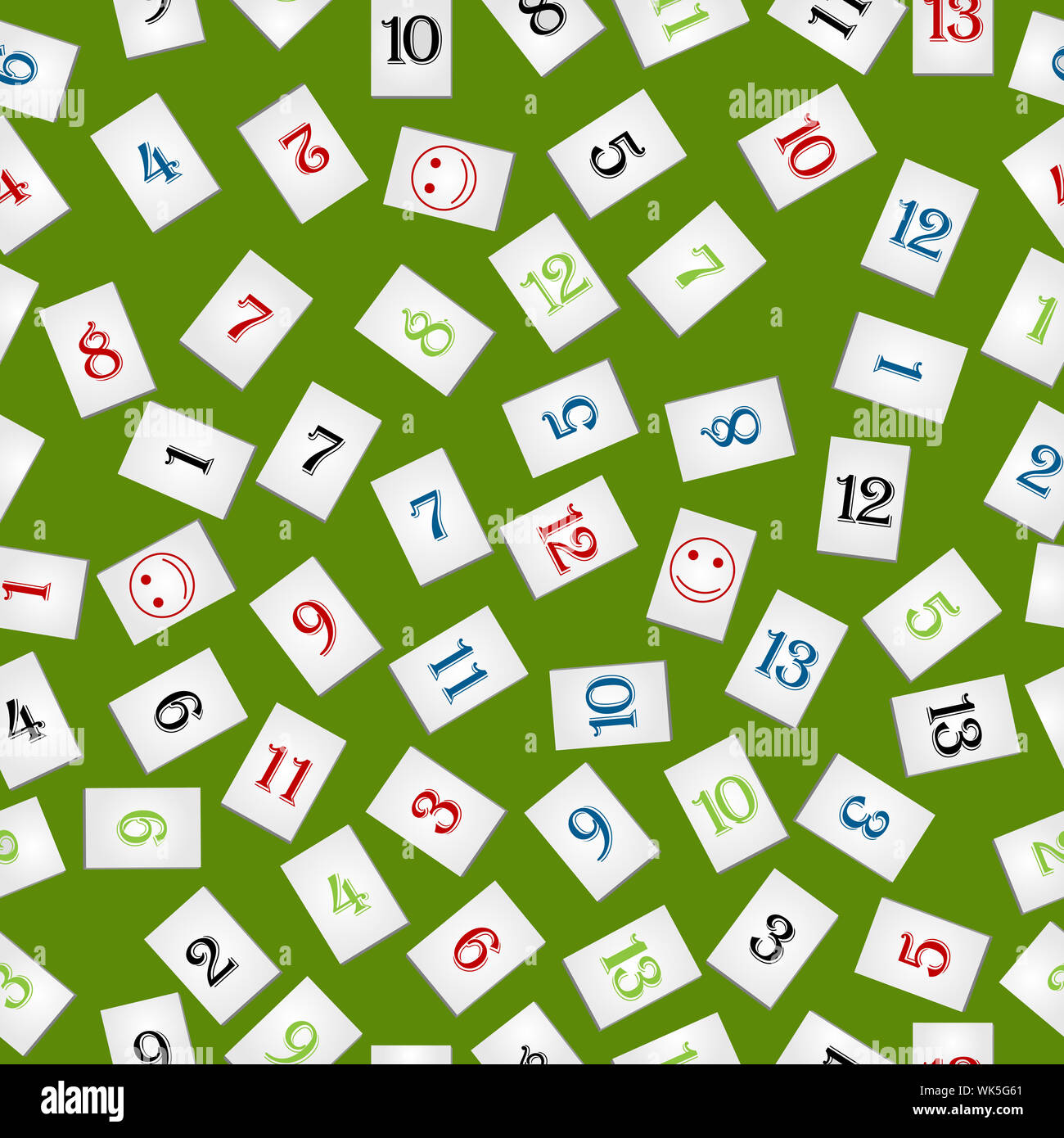 Seamless background with rummy pieces Stock Photo - Alamy