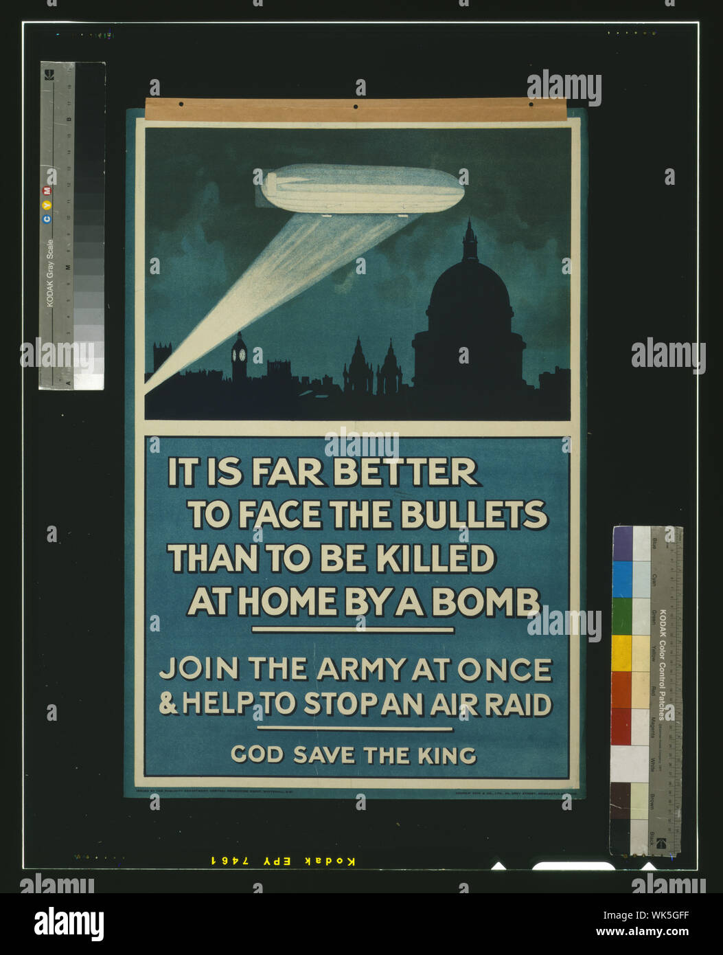 WW I poster - It is far better to face the bullets than to be killed at ...