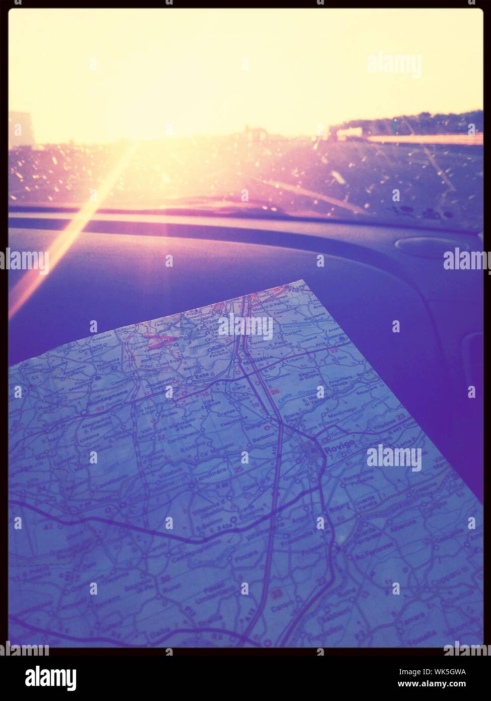 Map of car hi-res stock photography and images - Alamy