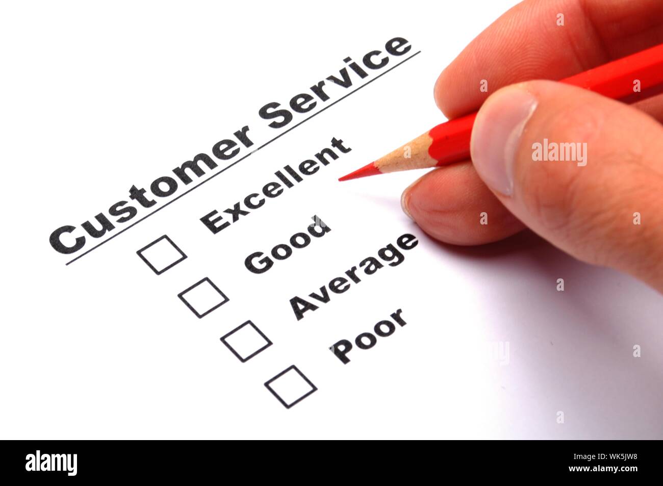 checkbox and pencil showing science education research or customer ...