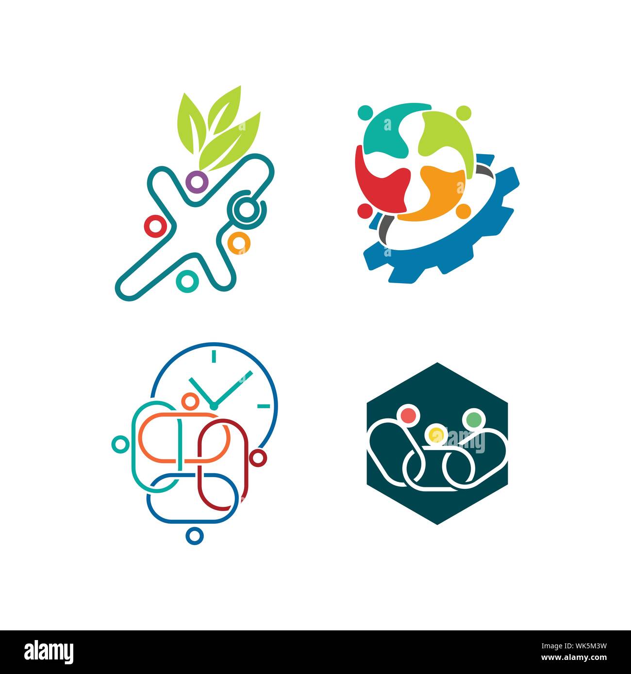 Commitment Teamwork Together Business Logo Illustration Vector Stock Vector Image & Art - Alamy