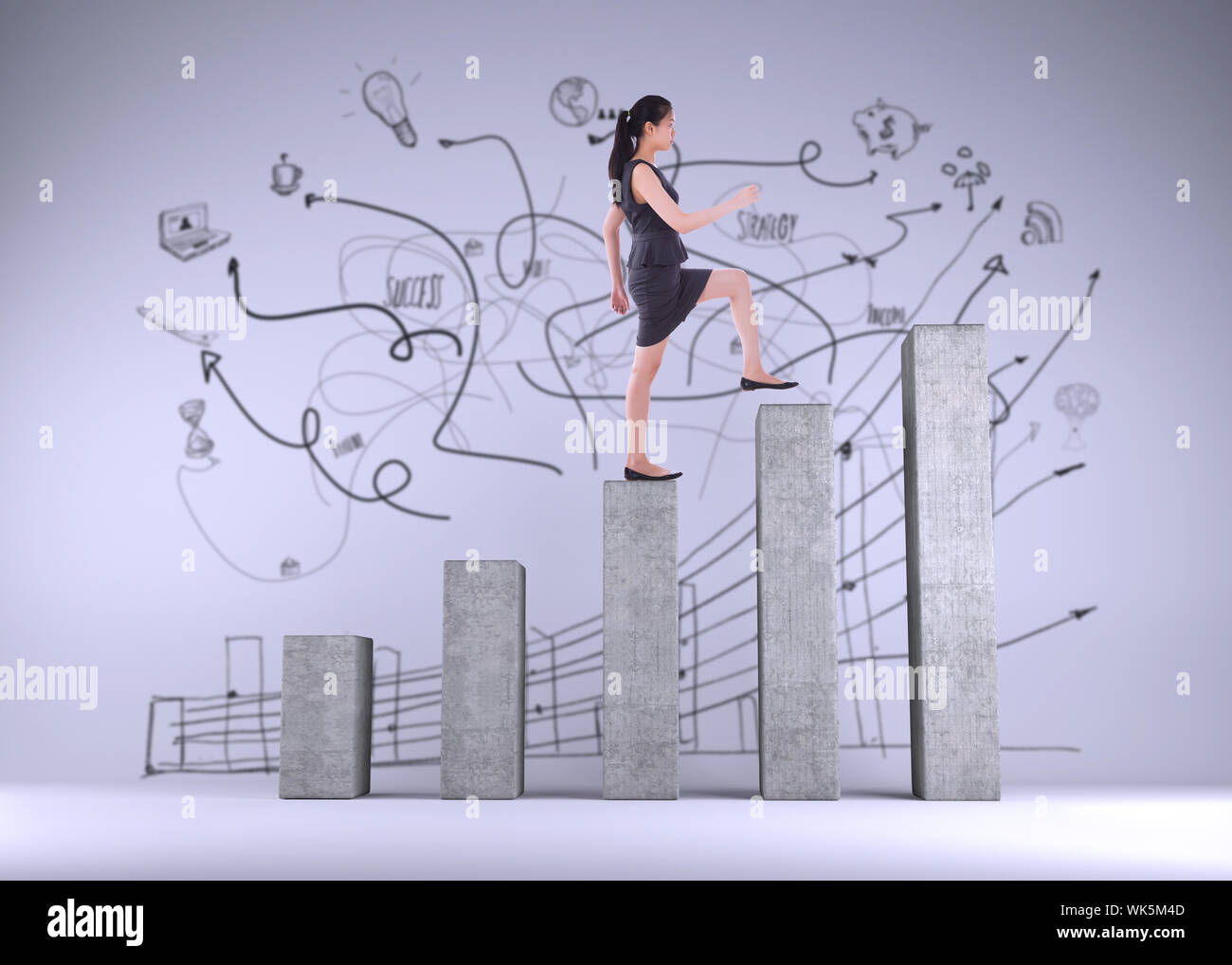 Bar chart depicting growth hi-res stock photography and images - Alamy